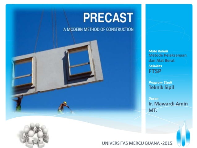 Metode precast dan konvensional | PPTX