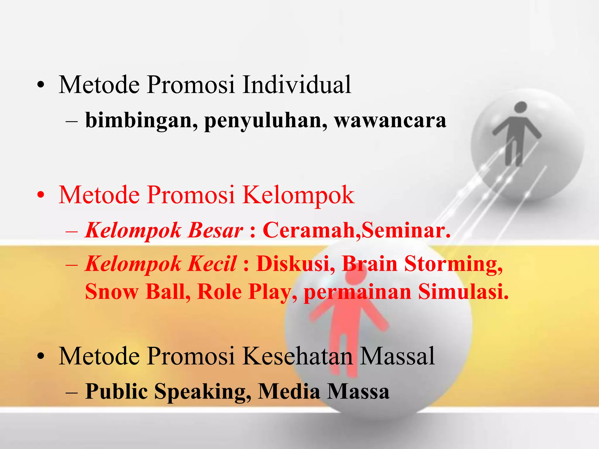Metode promkes kelompok | PPT