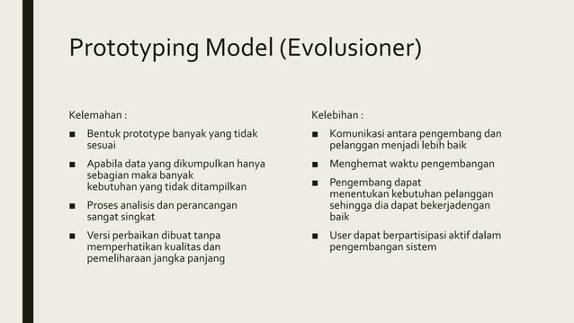 Metode proses pengembangan perangkat lunak | PPTX