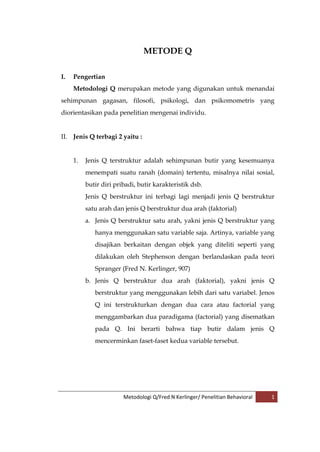 Metode q | PDF