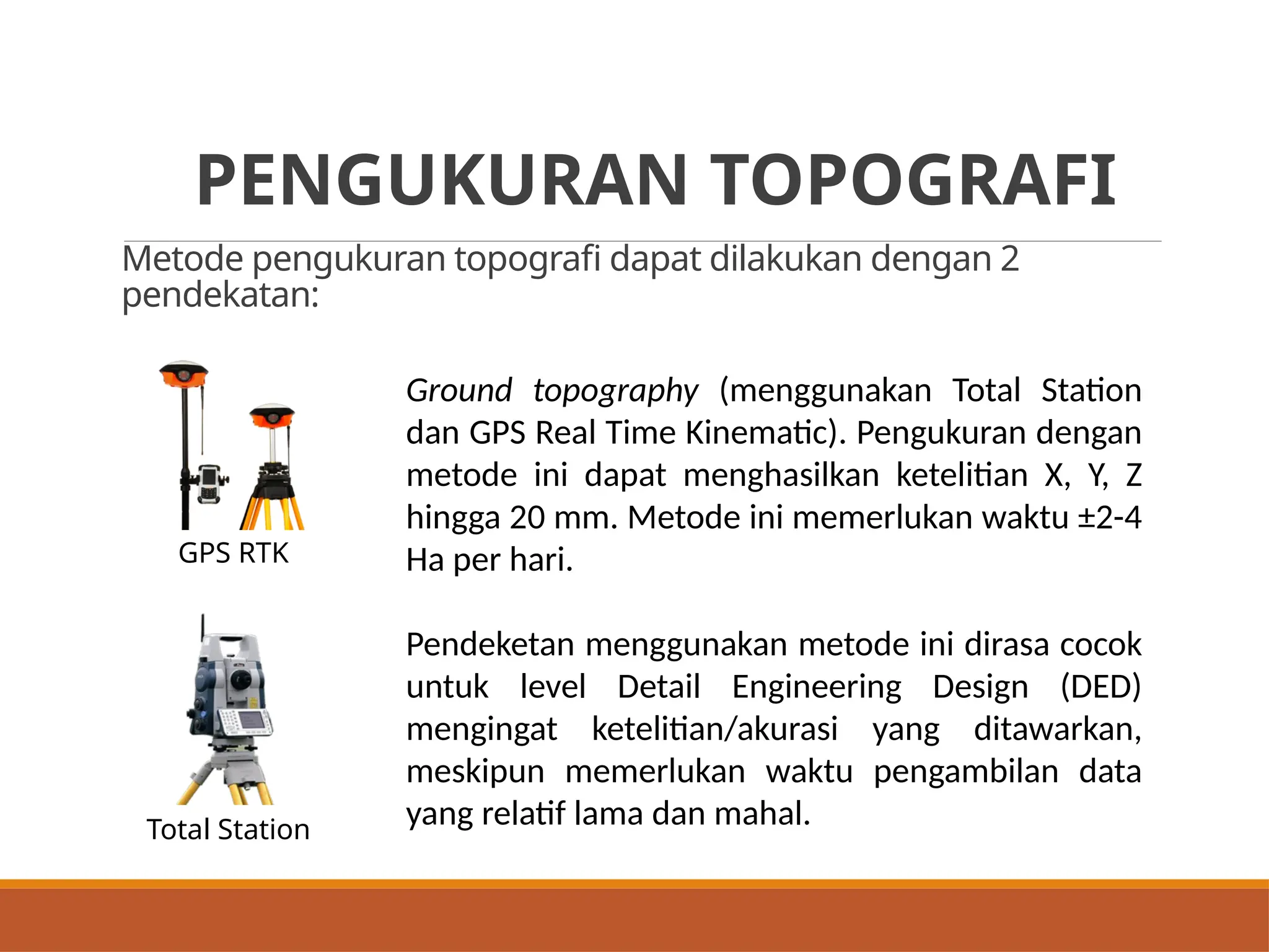 Pengukuran Topografi dengan RTK dan Total Station | PPTX