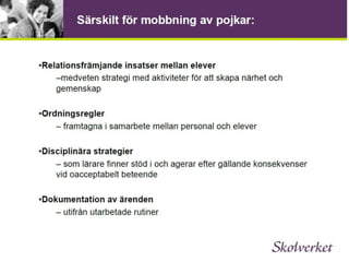 Metoder mot mobbing | PPTX