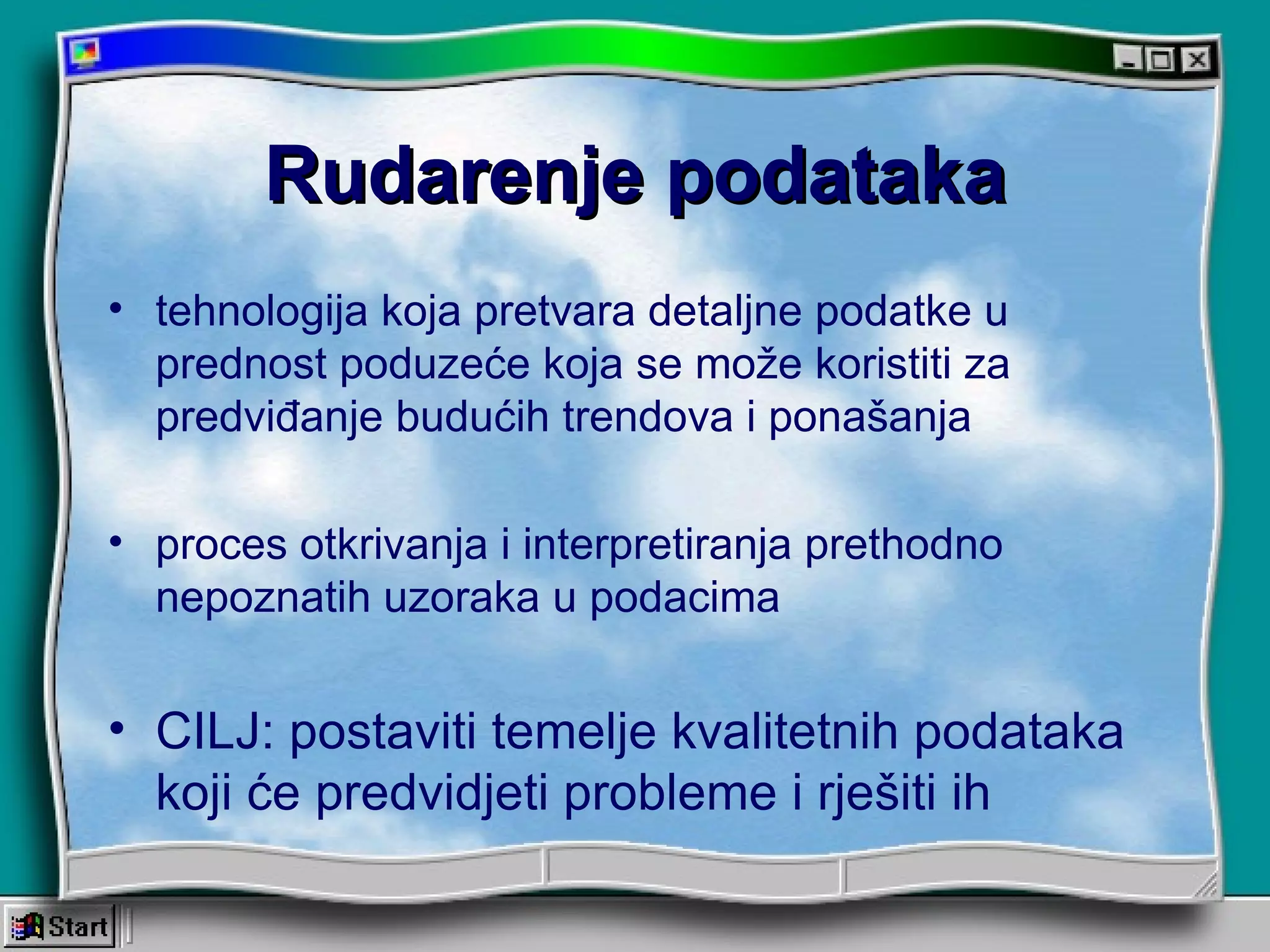 Metode rudarenja podataka | PPT
