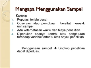 Metode sampling kimia farmasi | PPT