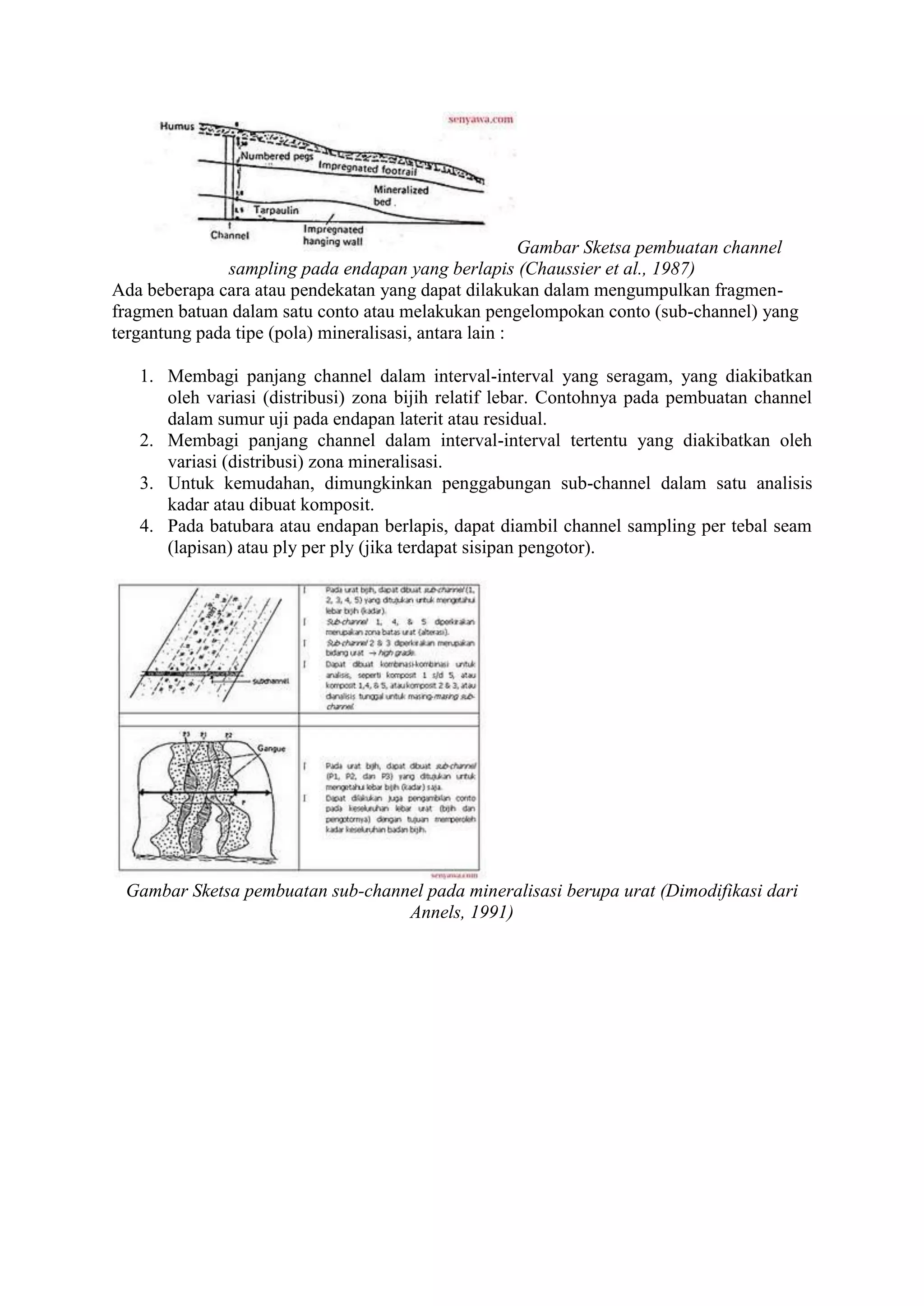 Metode sampling pada jenis – jenis endapan | DOCX