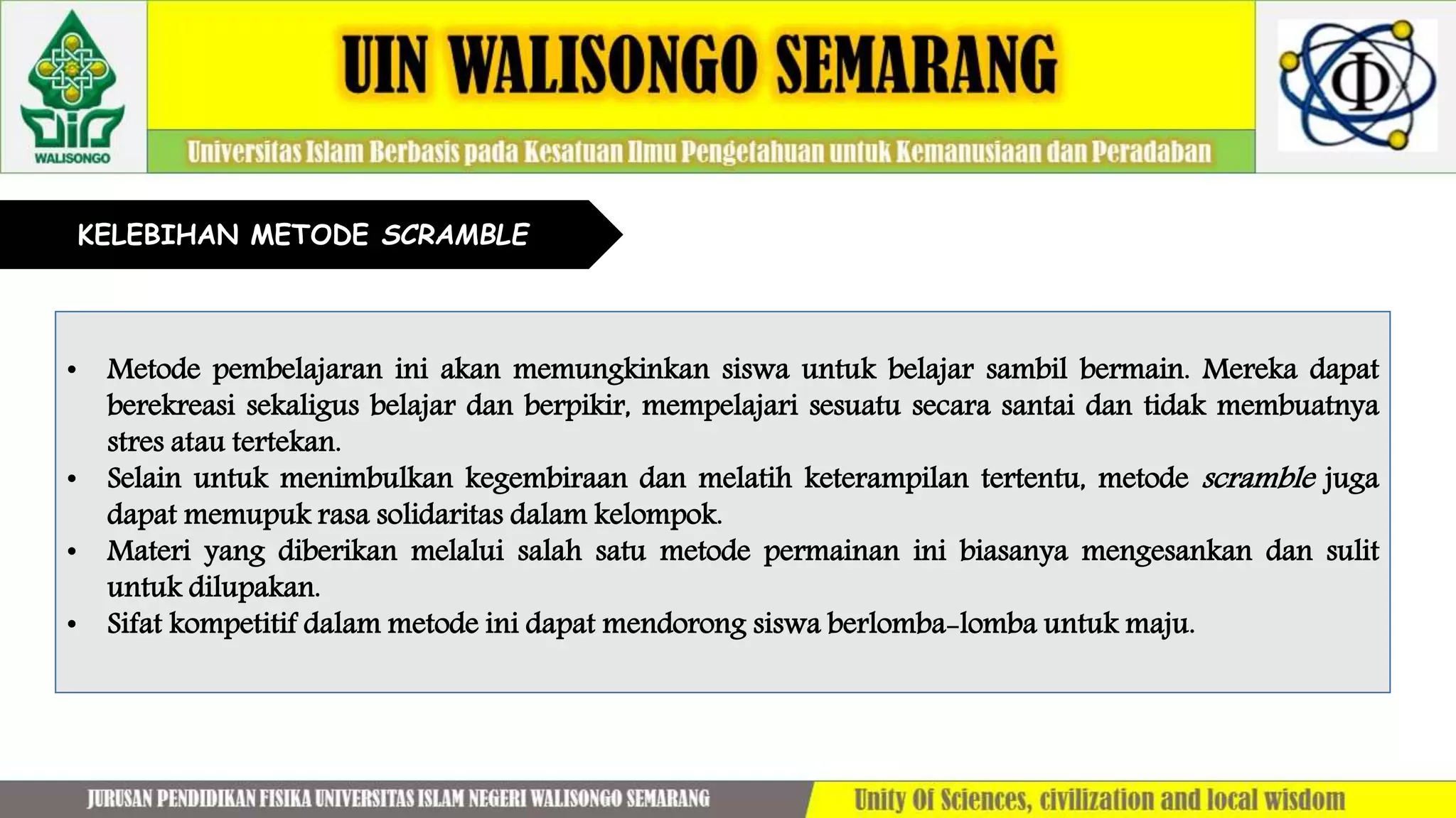 Metode scramble | PPT