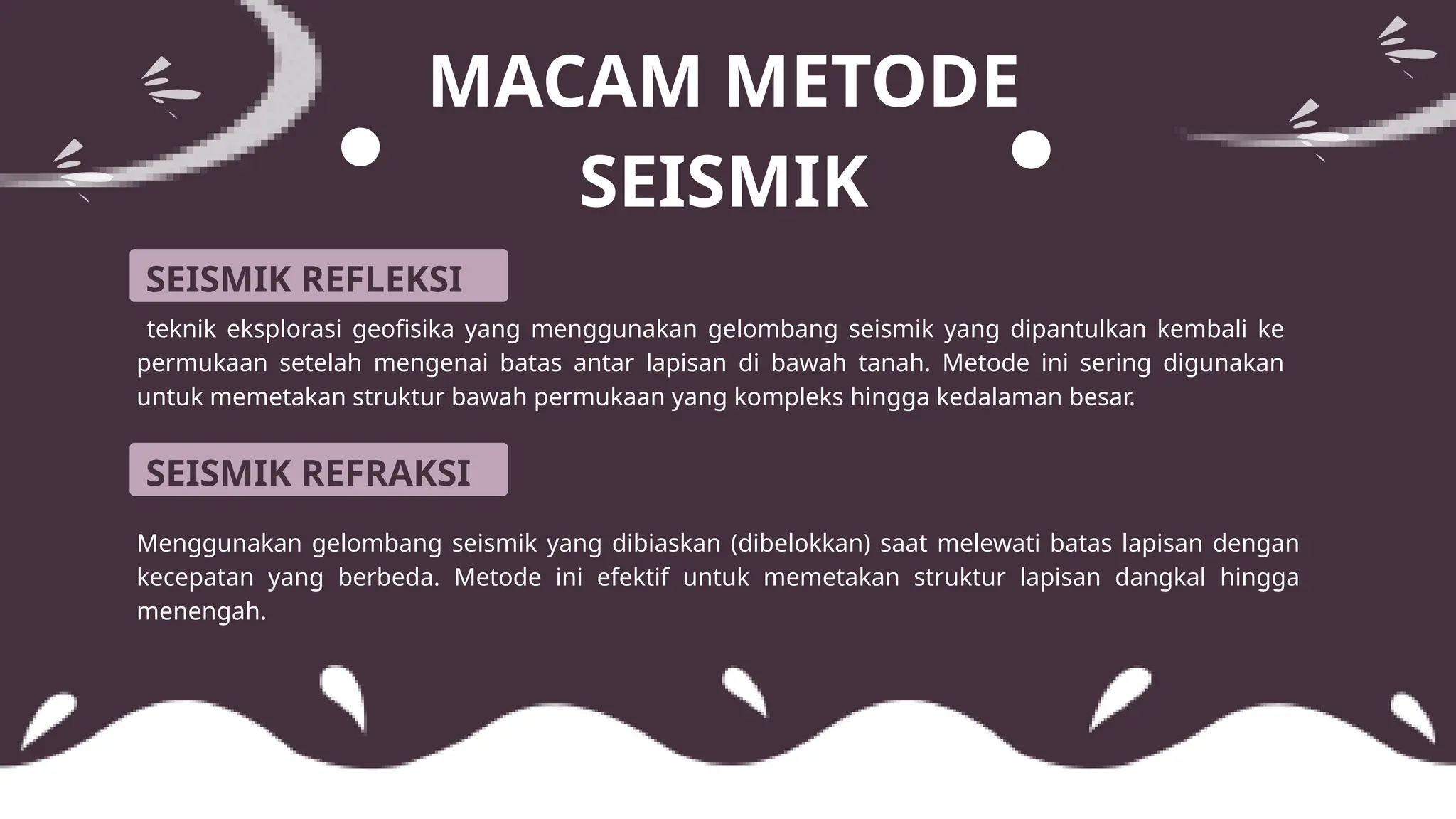 metode seismik geofisika eksplorasii osn | PPTX