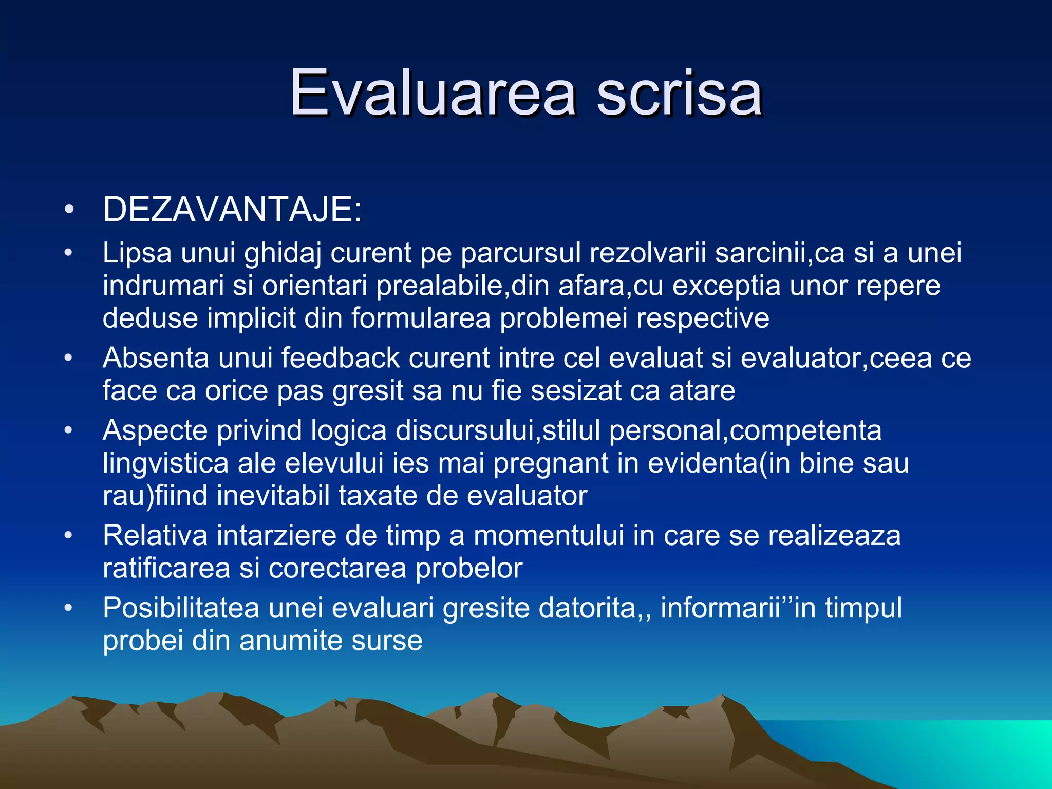 Metode si instrumente de evaluare | PPT