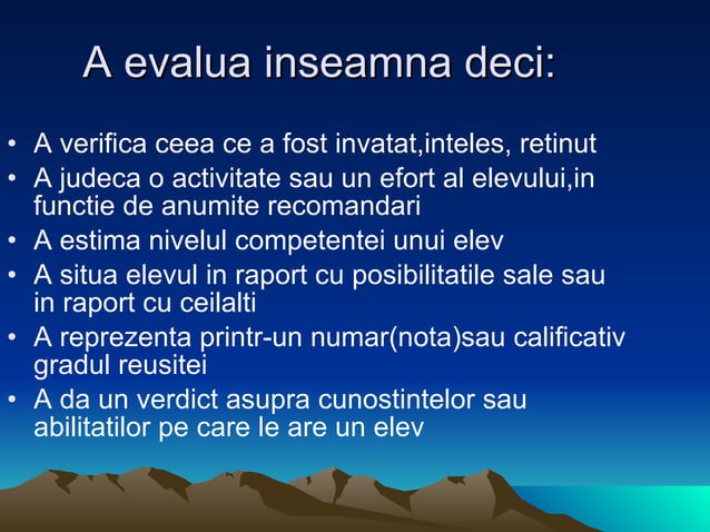 Metode si instrumente de evaluare | PPT