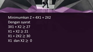 Metode simpleks dual | PPTX