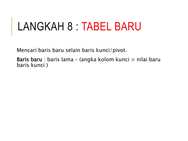 Metode simpleks kelompok 6_10A3 | PPTX