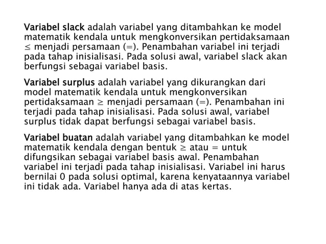 Metode simpleks kelompok 6_10A3 | PPTX