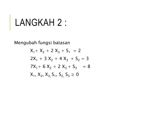 Metode simpleks kelompok 6_10A3 | PPTX
