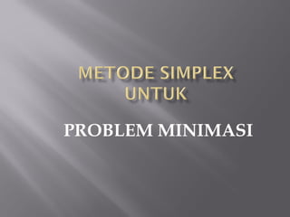 Metode simplex 1 | PDF