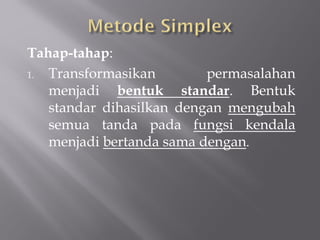 Metode simplex 1 | PDF