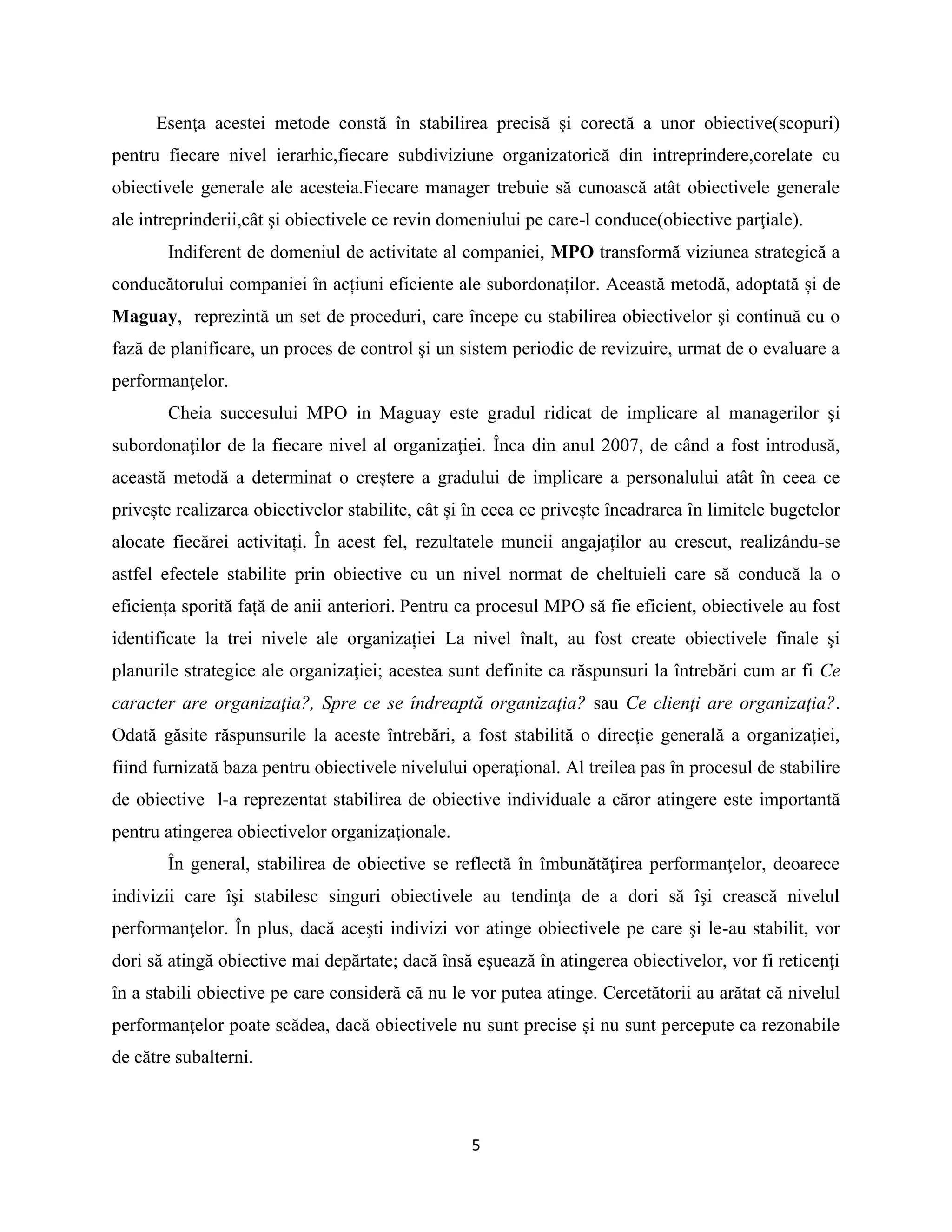 Metode si tehnici de management aplicate de SC Maguay Impex SRL | DOCX