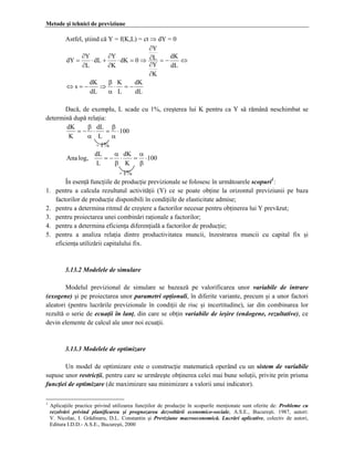 Metode si tehnici de previziune | PDF