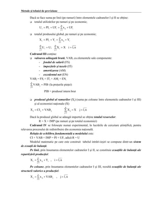 Metode si tehnici de previziune | PDF