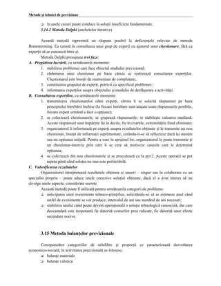 Metode si tehnici de previziune | PDF