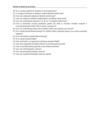 Metode si tehnici de previziune | PDF