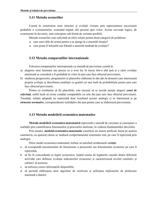 Metode si tehnici de previziune | PDF