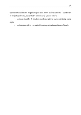 Metode si tehnici de solutionare a conflictelor | PDF