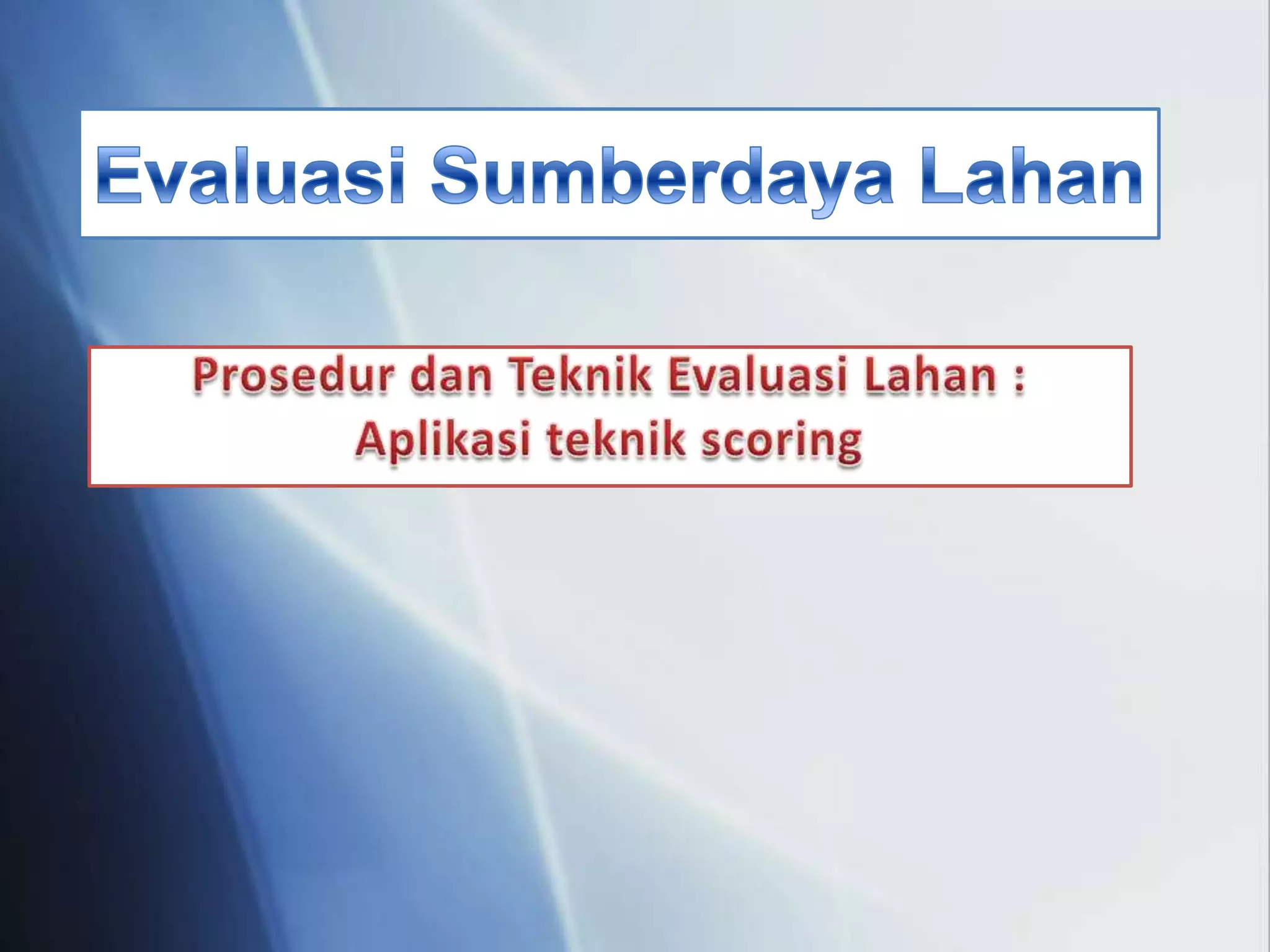 Metode skoring | PPTX