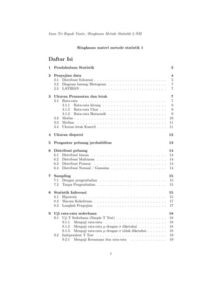 Metode statistik 1 modul 2013 | PDF