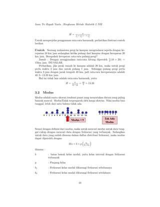 Metode statistik 1 modul 2013 | PDF