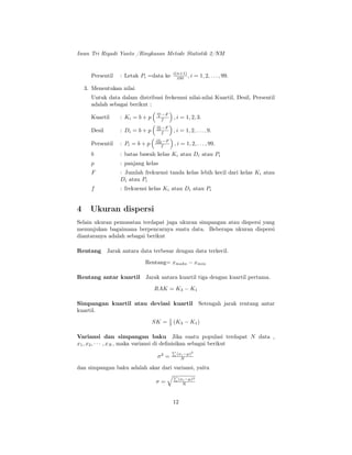 Metode statistik 1 modul 2013 | PDF