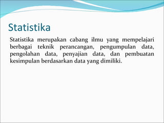 Metode statistika | PPT