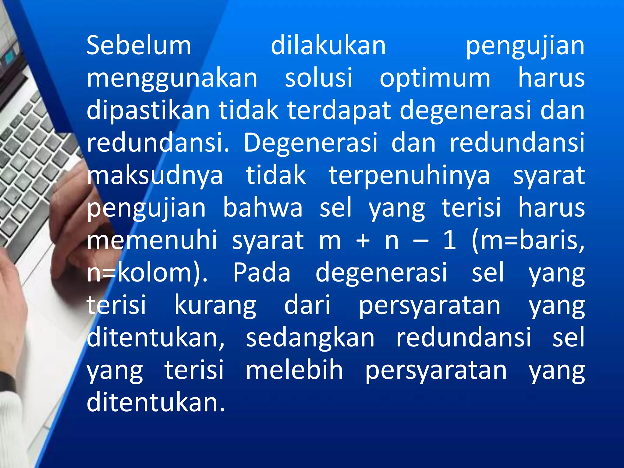 Metode stepping stone | PPTX