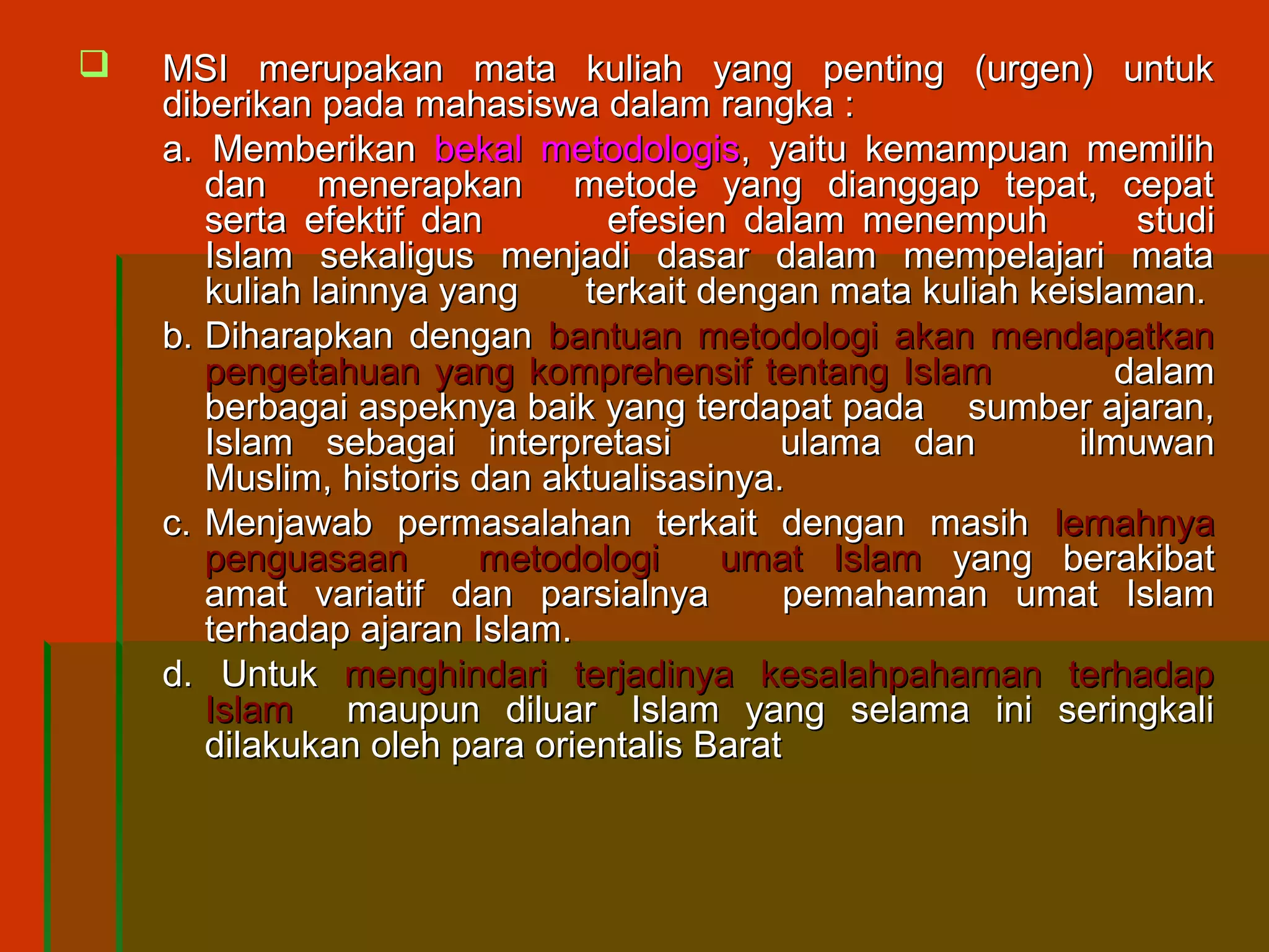 Metode studi islam | PPT