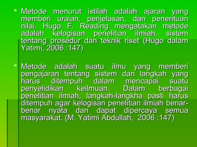 Metode studi islam | PPT