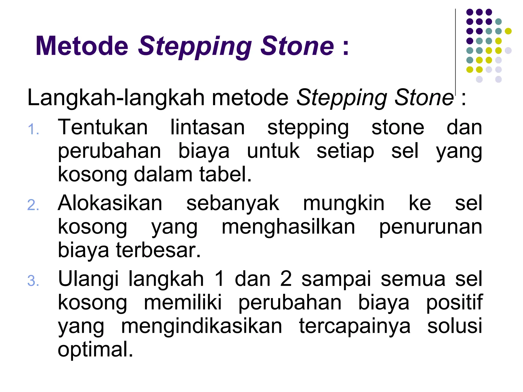 Metode Transportasi.ppt transportasi transport | PPT