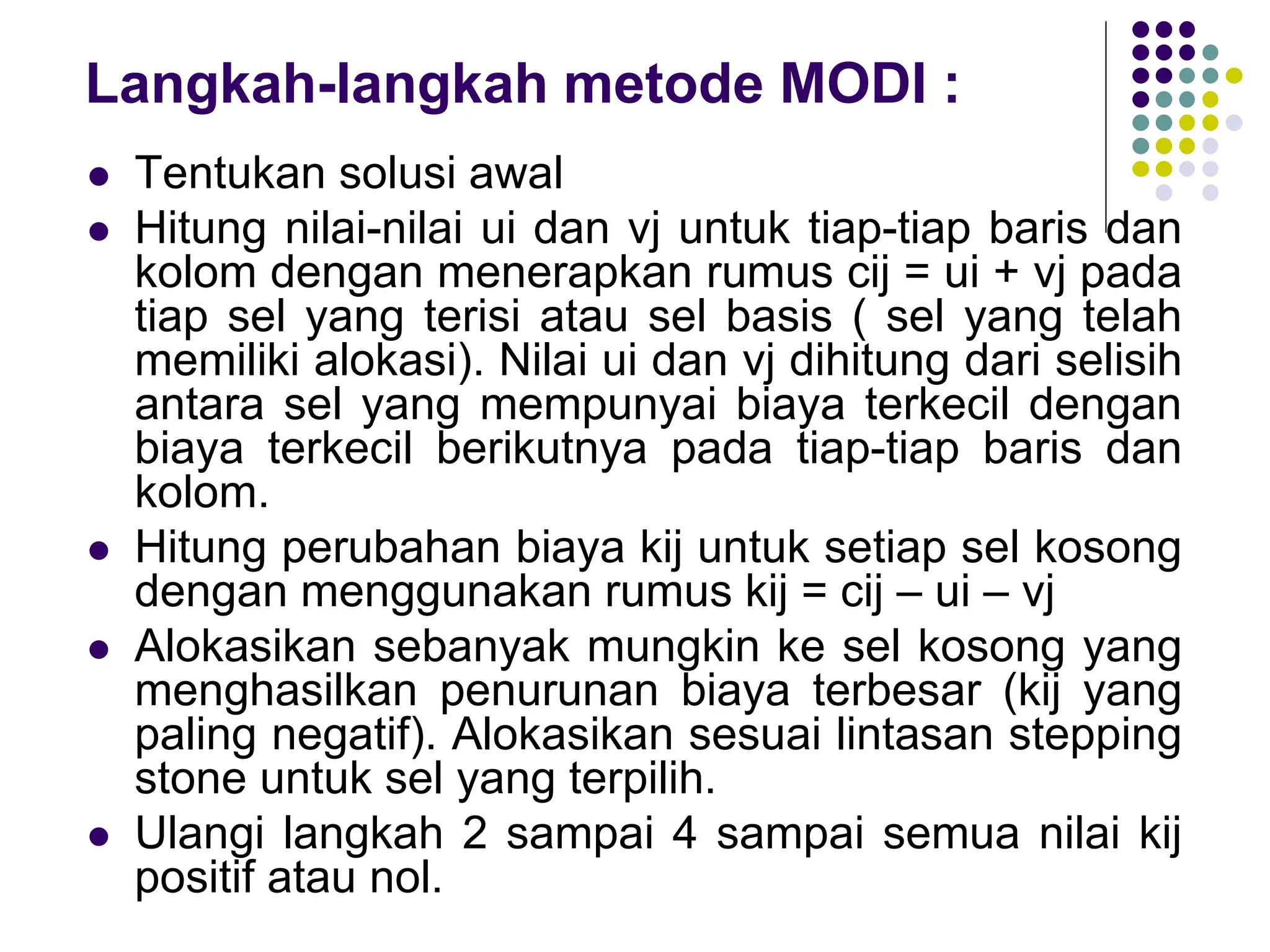 Metode Transportasi.ppt transportasi transport | PPT