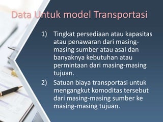 Metode transportasi (lp) | PPT