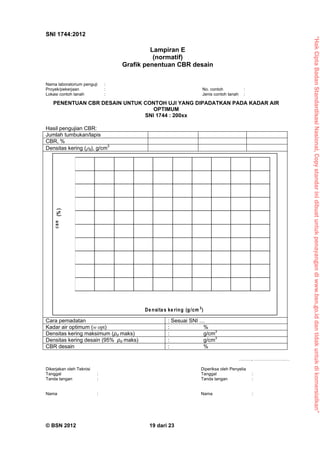 Metode uji cbr laboratorium | PDF