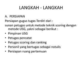 Metode usg urgensi_seriousness_growth | PPTX