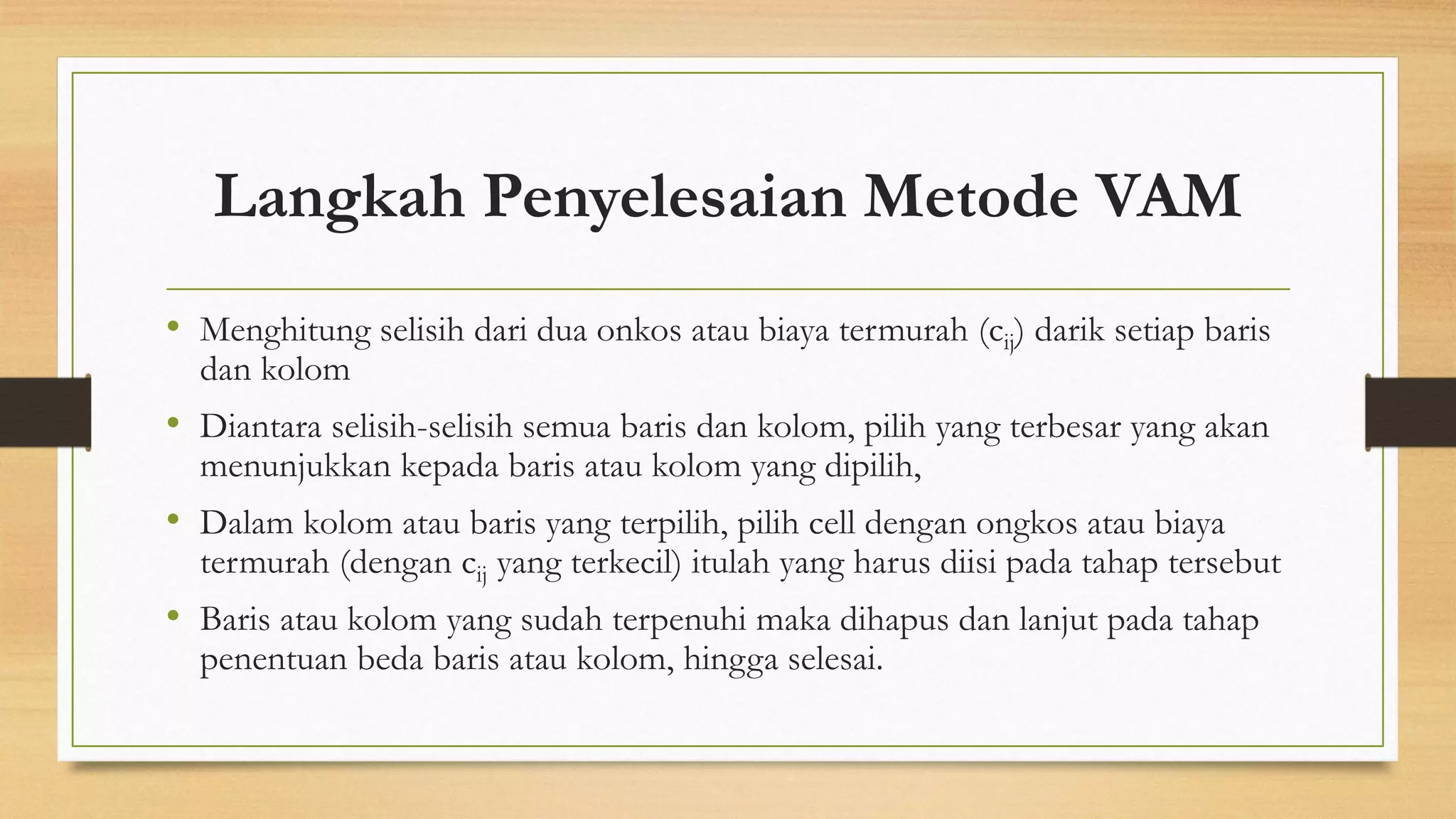 Metode VAM Kelompok 2 program linear.pdf