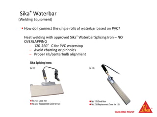 waterstop metode kerja dilapangan seperti apa | PDF | Chemistry | Science