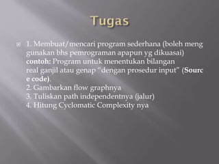 PERTEMUAN 12 WHITE BOX MATERI PENJELASAN | PPT