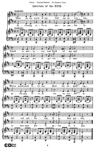 Metodi canto - vaccaj - metodo pratico (soprano, tenore) | PDF | Music ...