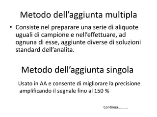Metodi di analisi quantitativa strumentale | PPTX