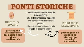 Metodi e Strumenti della storia per le scuole medie | PPT
