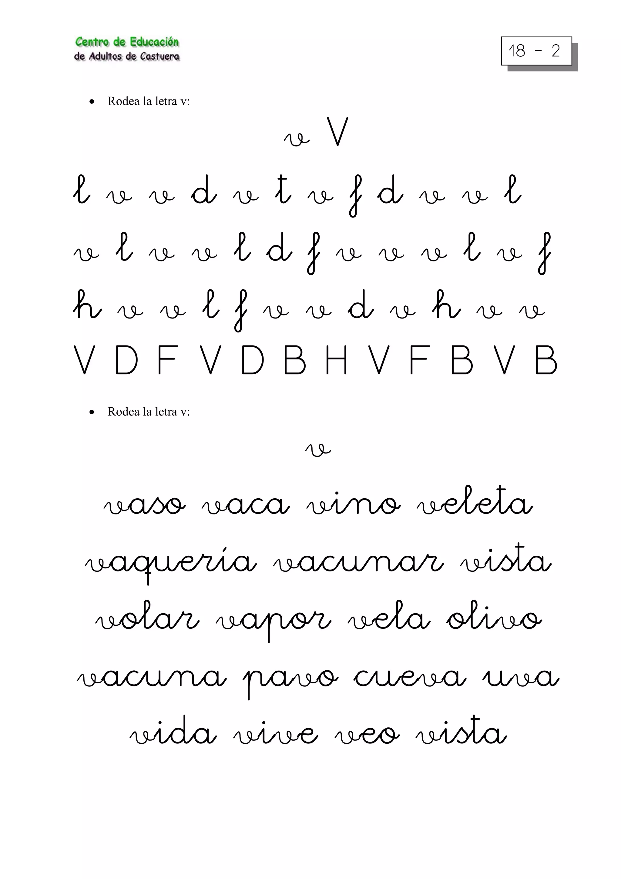 Metodo de-lectoescritura-letra-v | PDF