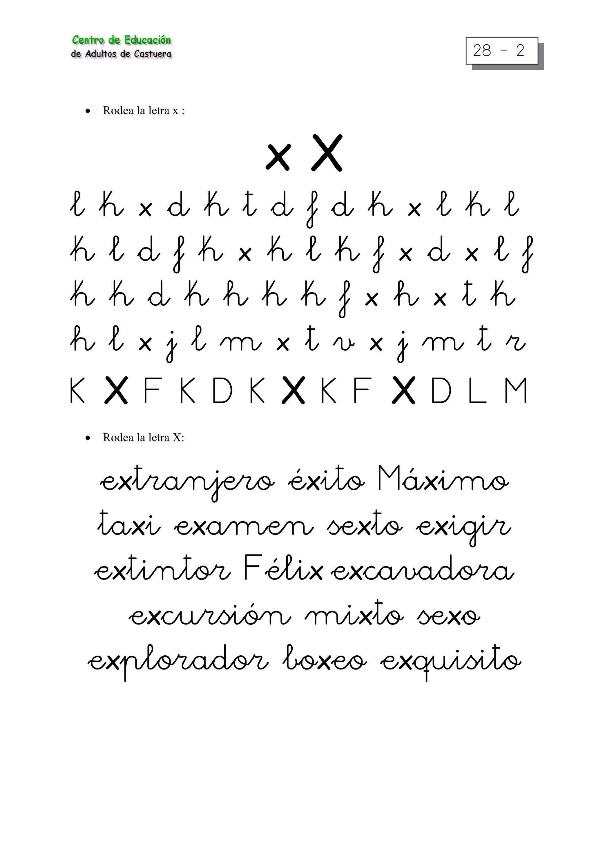 Metodo de-lectoescritura-letra-x | PDF