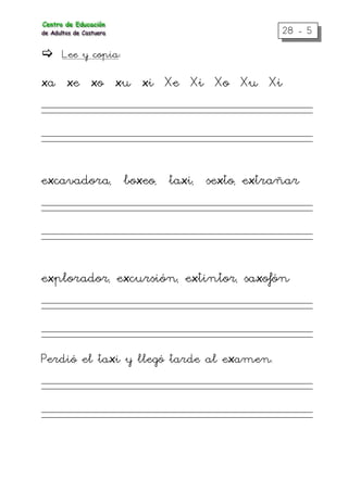 Metodo de-lectoescritura-letra-x | PDF