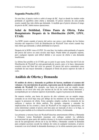 El Método de Trading Wickoff Explicado Para Principiantes | PDF