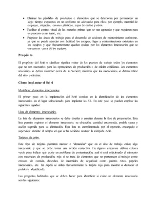 Metodo 5 s teoria e implantacion | DOCX